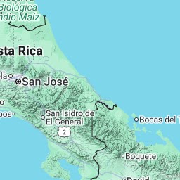 Latest earthquakes in or near Costa Rica - interactive map